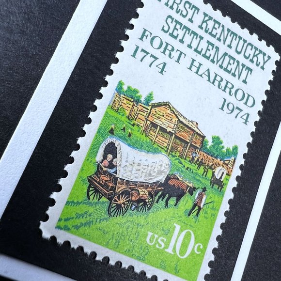 Wall Decor | Kentucky 1974 Framed Postage Stamp Art 4x4 Usa 1542 | Poshmark